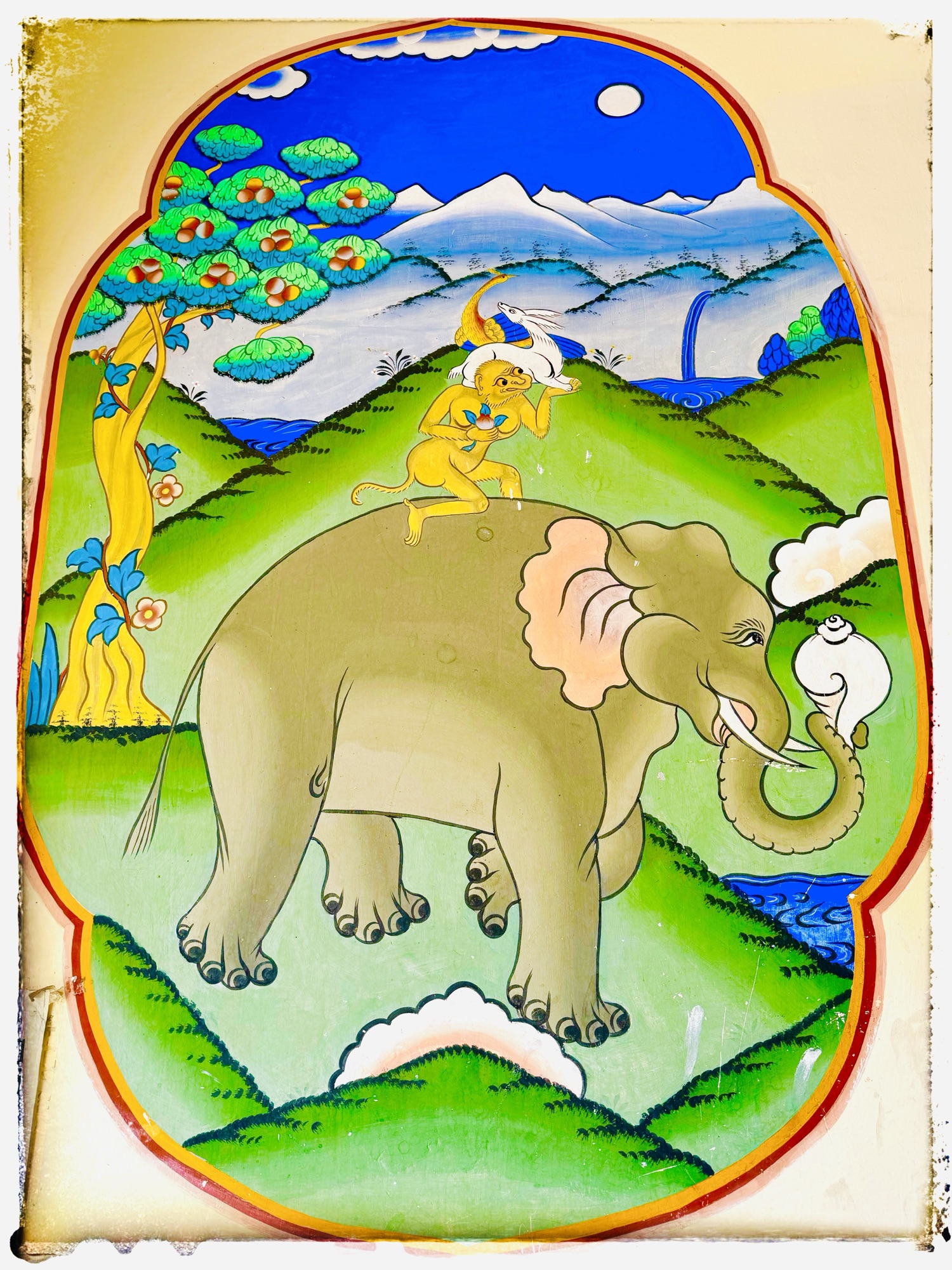 THIMPHU, BHUTAN STREETART: THE FOUR HARMONIOUS FRIENDS – TOKIDOKI (NOMAD)
