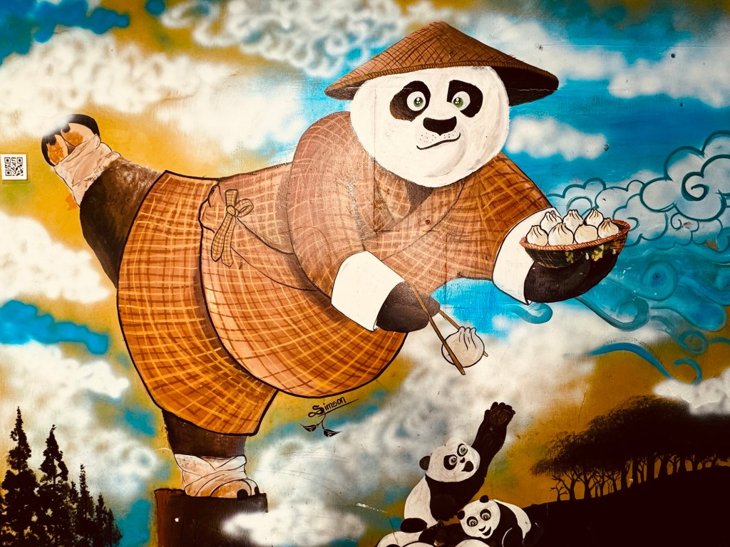 THIMPHU, BHUTAN STREETART: KUNG FU PANDA by SIMSON – TOKIDOKI (NOMAD)